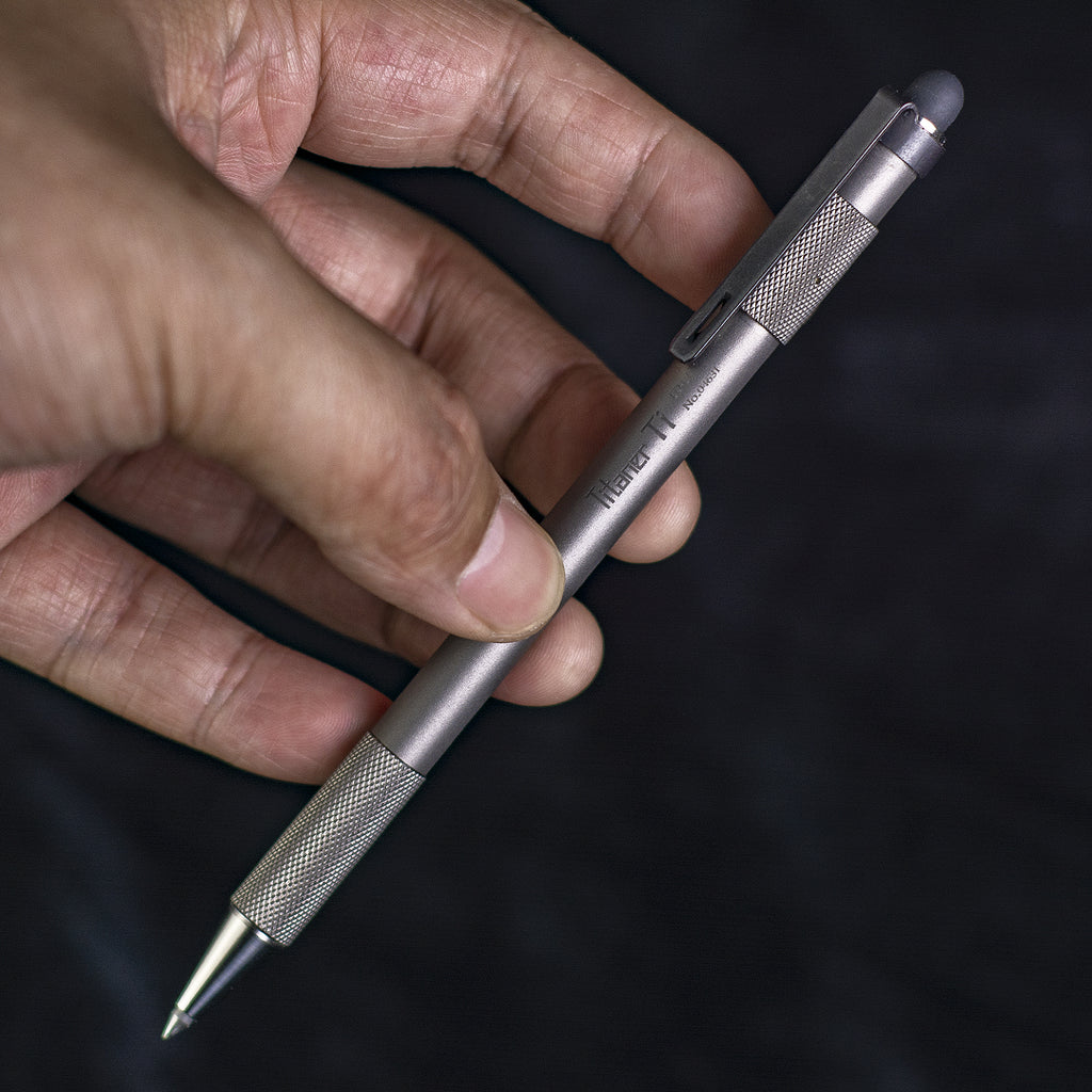 Titanium Multi-functional Ballpoint Pen/Touch Screen Pen – Titaner