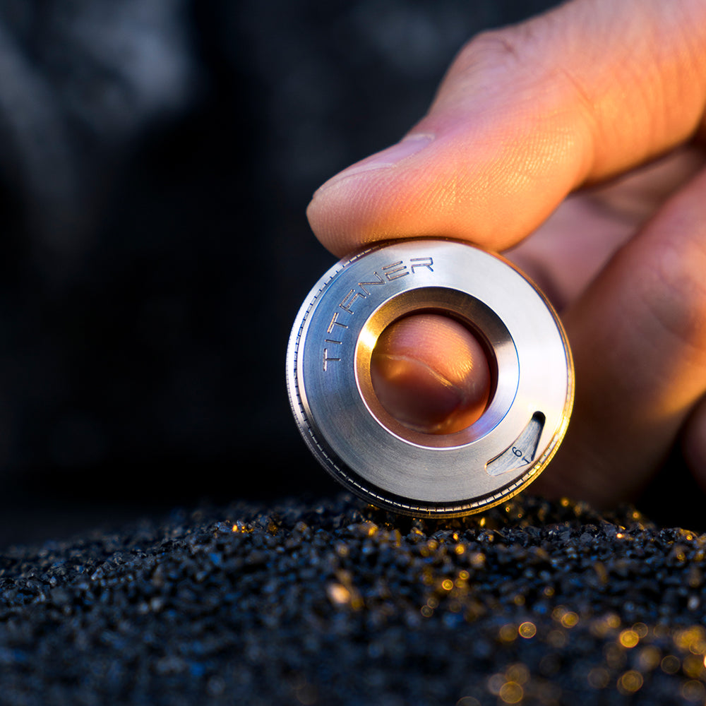 Tiroler: Exquisite Titanium Curve Measure Ring on Fingertips – titaner