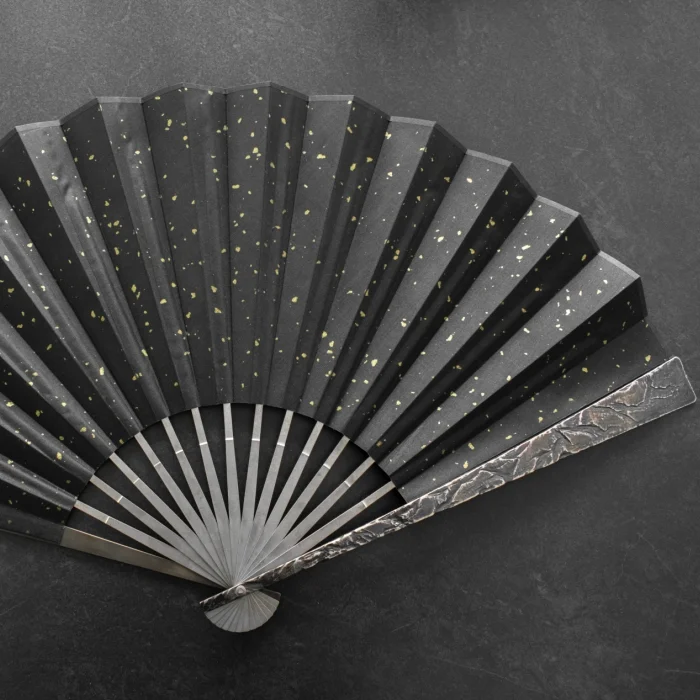 BuRan: the Titanium Hand carved Folding Fan- Rockery – Titaner
