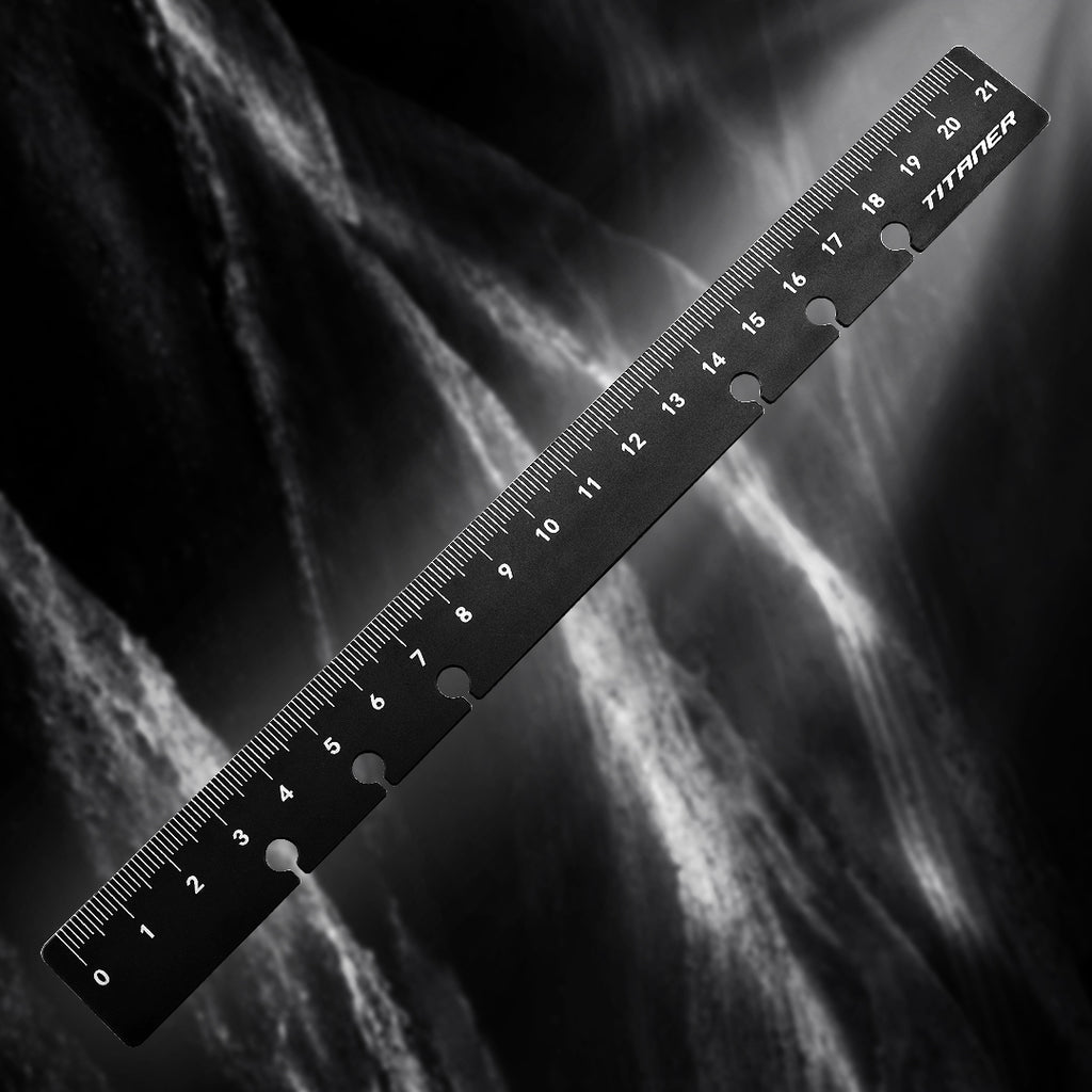 Dual-sided Ti Bookmark/Ruler – titaner